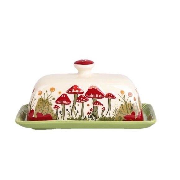 Fungi Fun | Kitchen | Fungi Fun Mushroom Butter Dish With Lid For ...